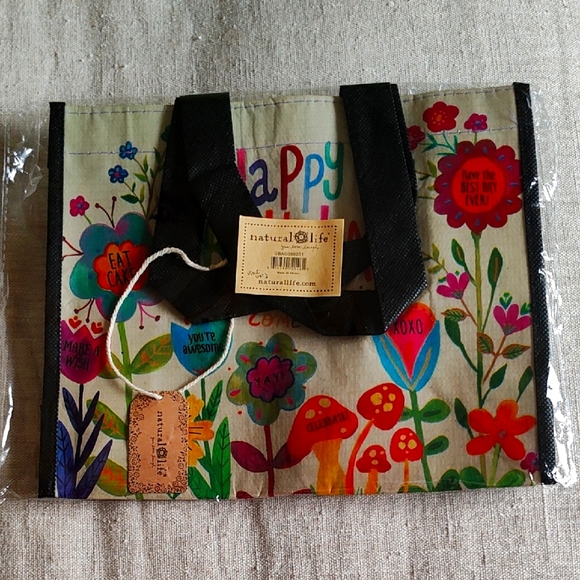NATURAL LIFE | Bags | Natural Life Happy Birthday Colorful Floral Tote ...